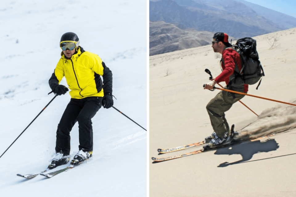 Skiing on Sand vs. Snow - Similarities? Differences? - Ski Junket